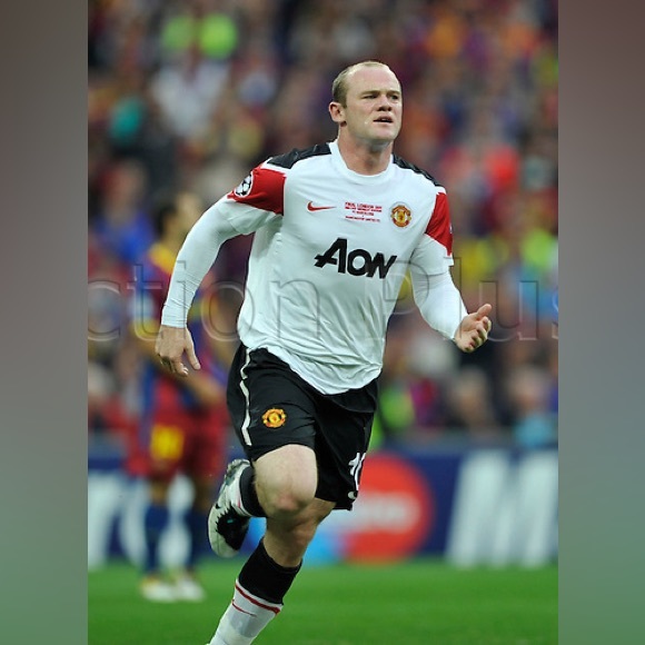 Nike | Shirts | Manchester United 21 Final Ucl Wayne Rooney 10 Soccer ...